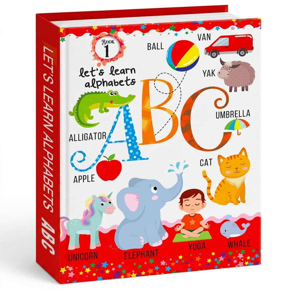 Let’s Learn Alphabets ABC Interactive Learning Book for Kids